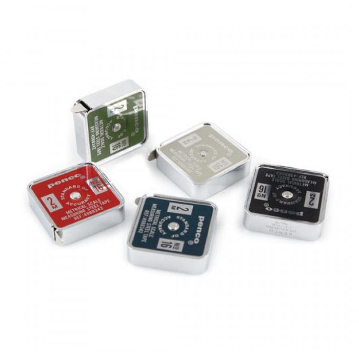 Cinta Métrica de Bolsillo 2M Rojo